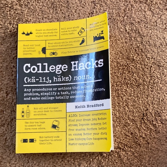 Adams | Games | Adams College Hacks Book Black And Yellow Cover | Poshmark